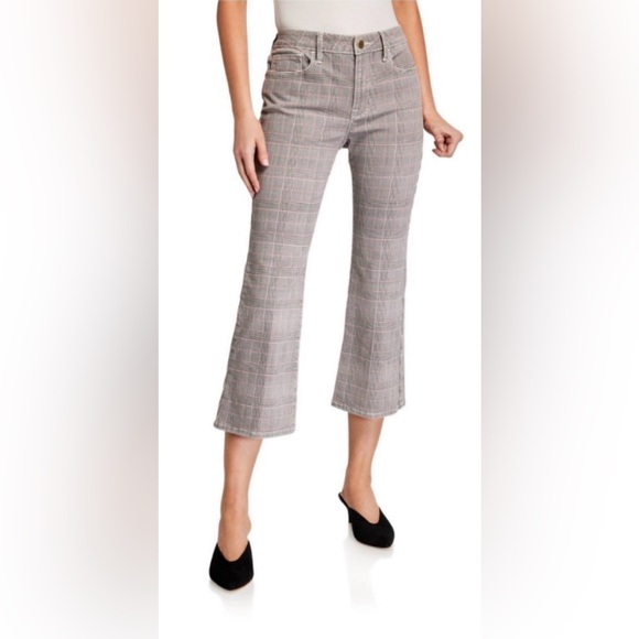 Frame Denim | Jeans | Frame Window Pane Plaid Le Crop Mini Boot 27 Grey ...